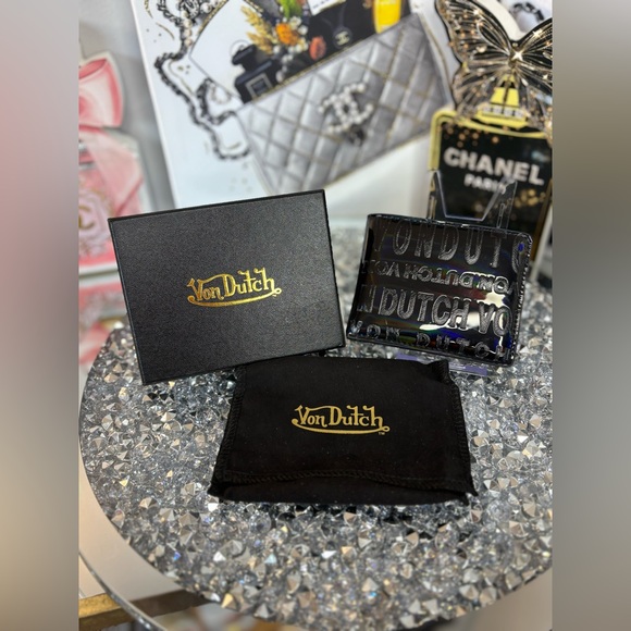 Von Dutch | Bags | Von Dutch Originals Onyx Reflective Wallet Nib ...